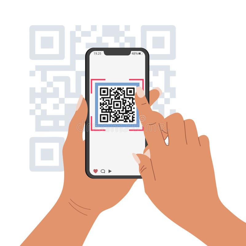 QR Code Mobile Phone Scan on Screen. Business and Technology Concept ... QR Code Mobile Phone Scan on Screen. Business and Technology Concept ...