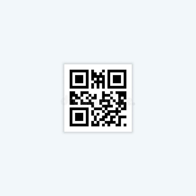 Qr-code. Monsterqr-code Voor Scan. Vector Vector Illustratie ...