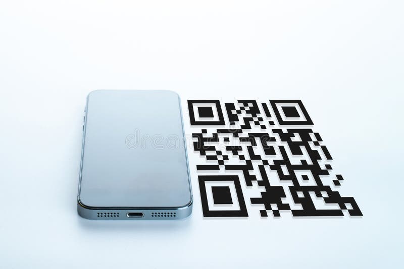 Qr Code Payment Digital Mobile Smart Phone With Qr Code Scanner On Smartphone Screen For