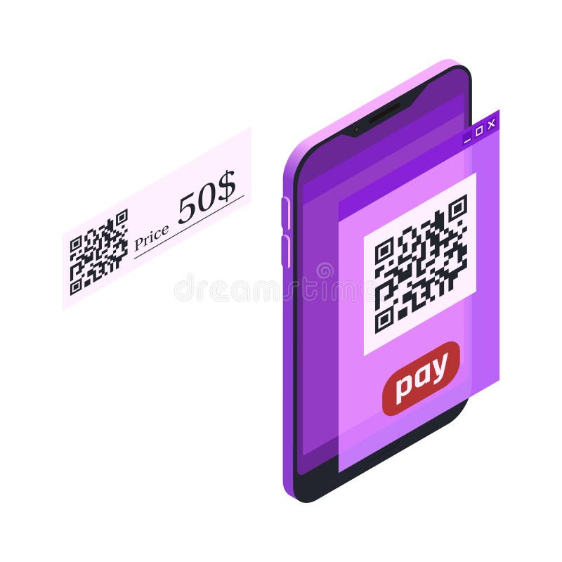 Qr Code Payment Icon stock illustration. Illustration of transfer ...