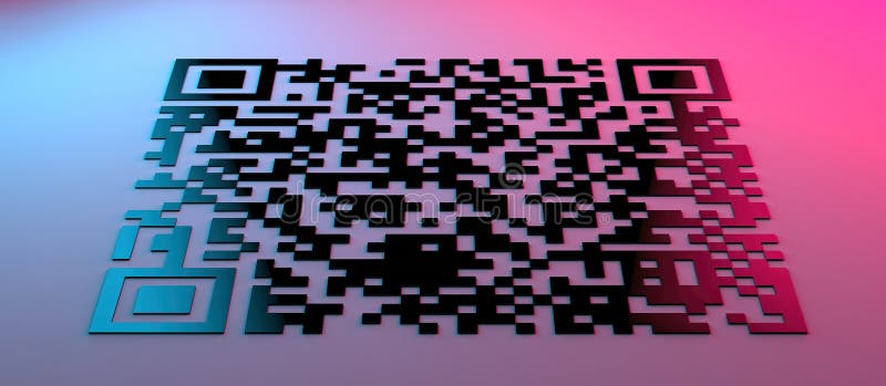 Barcode Qr Matrix Code Set. Identification Scanning Security Checking ...