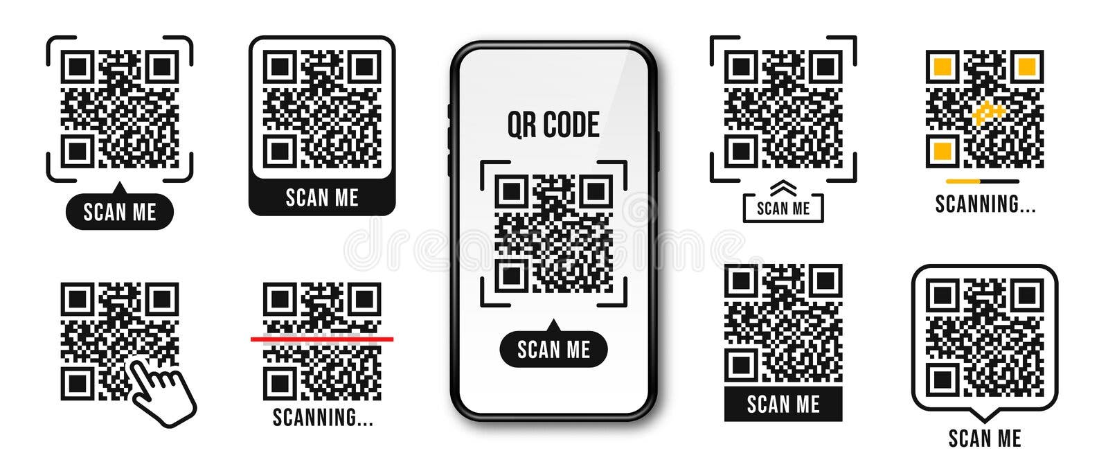 Qr Code Templates Scan Qr Code Icon For Smartphone Qr Code For Mobile