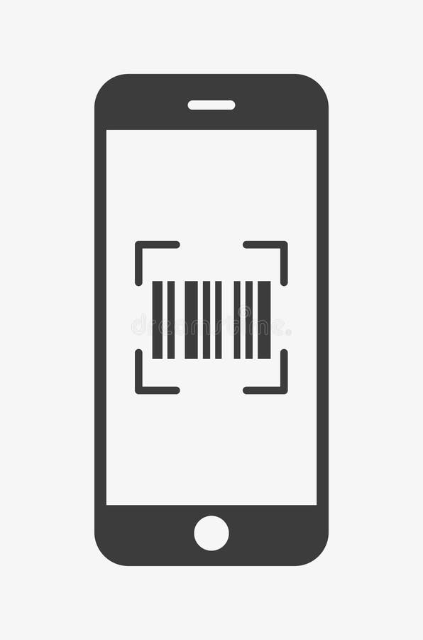 QR Code Reader Smartphone. Phone Barcode Scanner Stock Vector ...