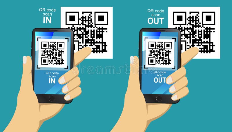 QR Code or Registration Book before Shopping Stock Vector ...