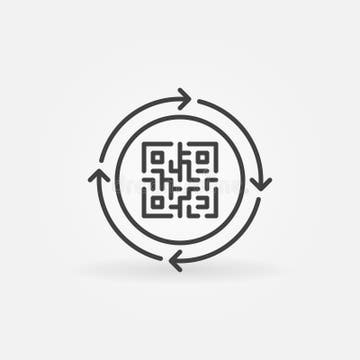 Qr Code Round Stock Illustrations – 209 Qr Code Round Stock ...