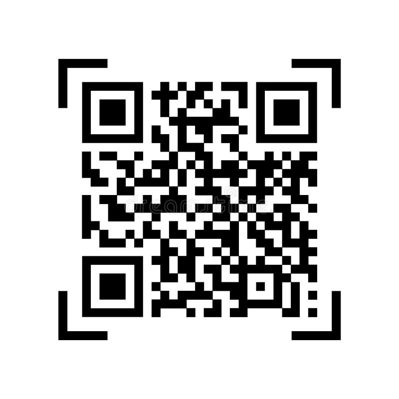 QR Code. Sample Qr Code Icon. Vector Illustration Isolated on White ... QR Code. Sample Qr Code Icon. Vector Illustration Isolated on White ...