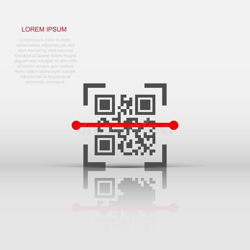 Qr Code Scan Phone Icon in Comic Style. Scanner in Smartphone Vector ...