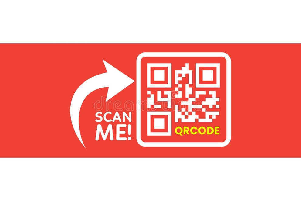 QR Code Scan Icon. Scan Me Frame. QR Code Scan for Smartphone Stock Illustration - Illustration ...