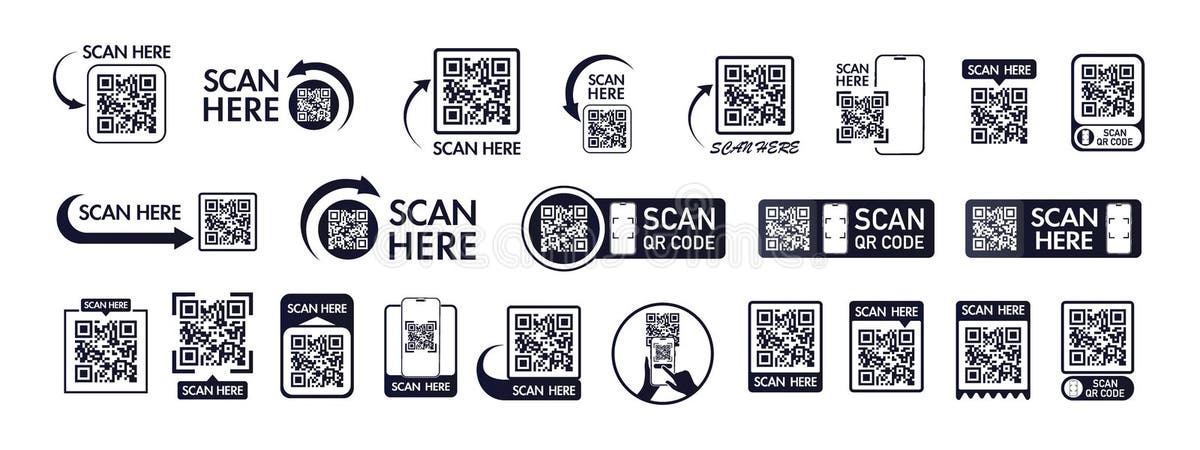 Scan Here Stock Illustrations – 519 Scan Here Stock Illustrations, Vectors & Clipart - Dreamstime
