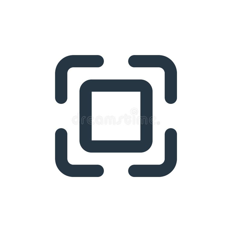 Qr Code Scan Icon Vector from Essentials Ui Concept. Thin Line ...
