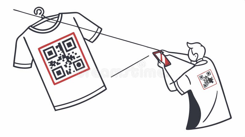 QR Code Scan Illustration, Digital Interaction, Mobile Technology ...