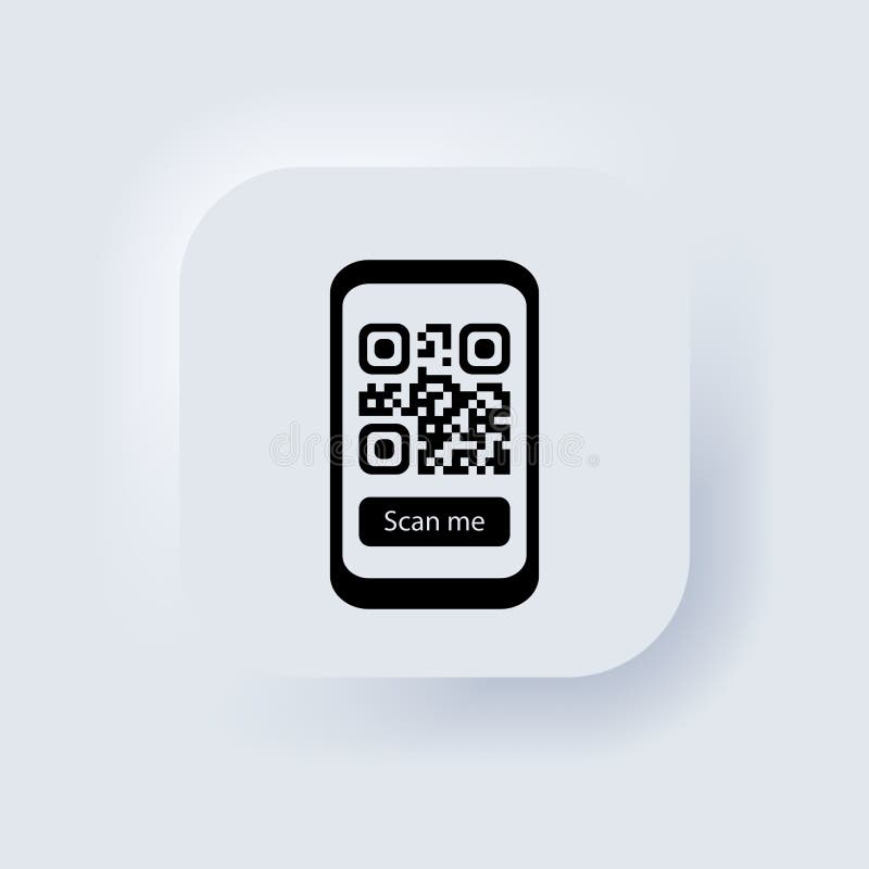 QR Code Scan Me Icon. QR Code for Mobile App, Payment and Phone ...