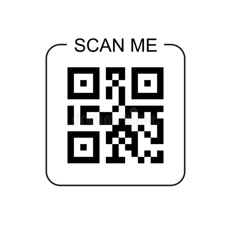 Qr Code Scan Me Icon Transparent, QR Code Image - Vector Stock Vector ...