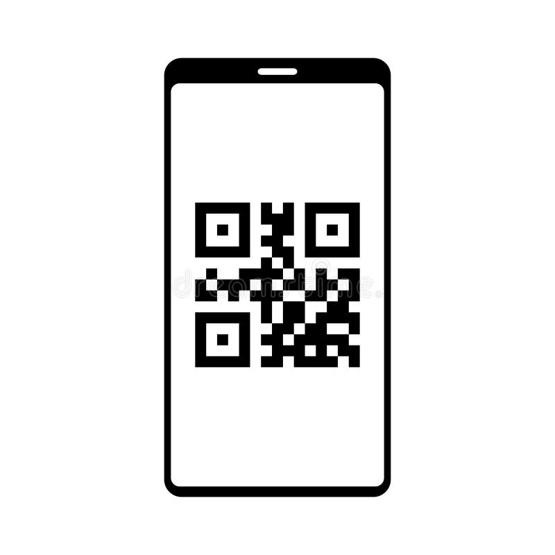 QR Code. Scan QR Code. Mobile Phone Scanning QR Code Stock Vector ...