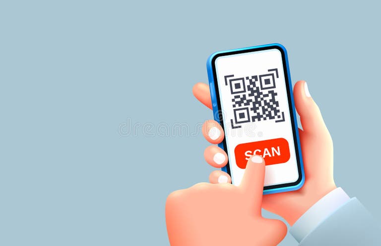 QR Code Scan, Mobile Scanning App, Phone Pay. Vector Illustration Stock ...