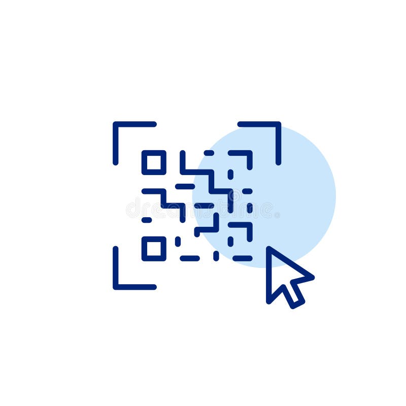 Qr Code Scan and Mouse Click. Interactive Qr Code. Pixel Perfect ...