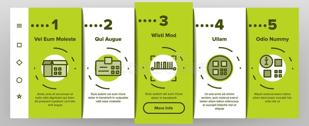 Qr Code Scan Onboarding Icons Set Vector Stock Vector - Illustration of ...