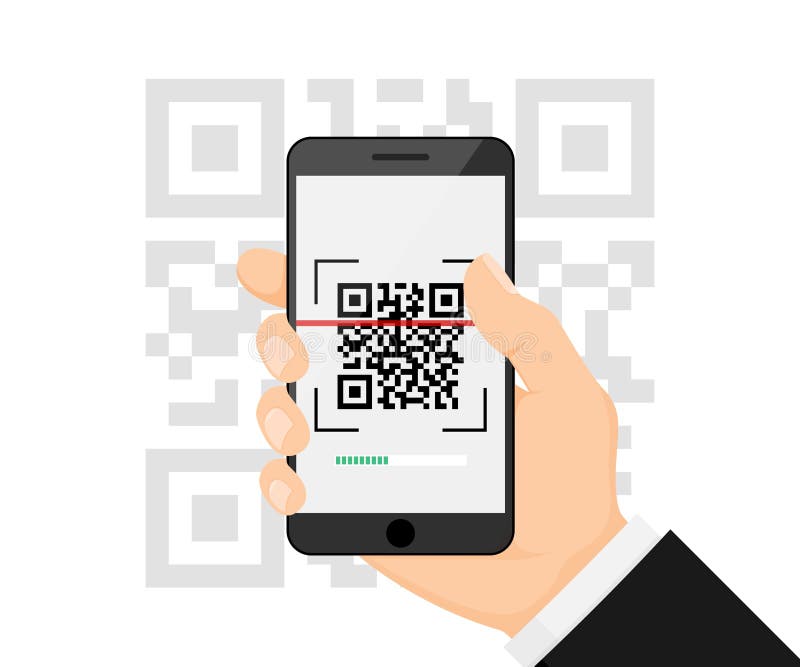 QR Code Scan To Smartphone for Detail, Qr Code for Payment. Mobile ...