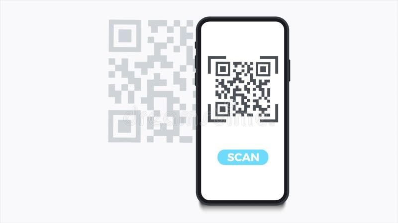 QR Code. QR Code for Mobile App, Payment and Phone. Scan Qr Code Icon ...
