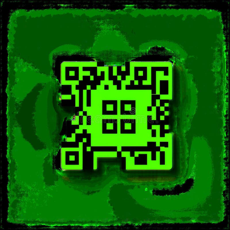 QR Code Scanner App Icon Featuring a QR Code Stock Illustration ...