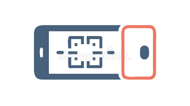 QR Code Scanner Device Icon for Digital Access, Vector Design ...