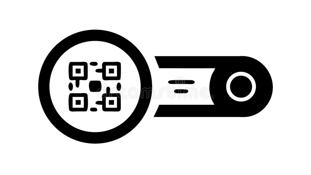 QR Code Scanner Device Icon Mobile Technology Symbol , Vector Design ...
