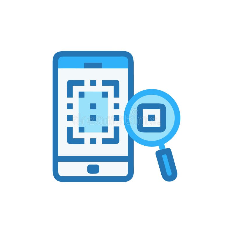 QR Code Scanner Icon for Devices Stock Photo - Illustration of icon ...