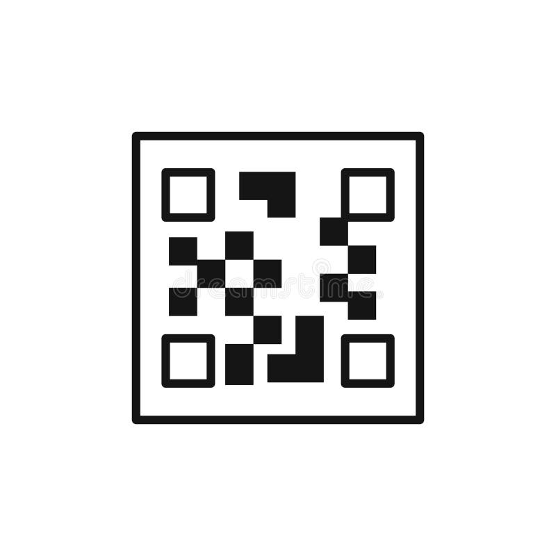 QR Code Scanner Icon Ideal for Digital Payments Stock Vector ...