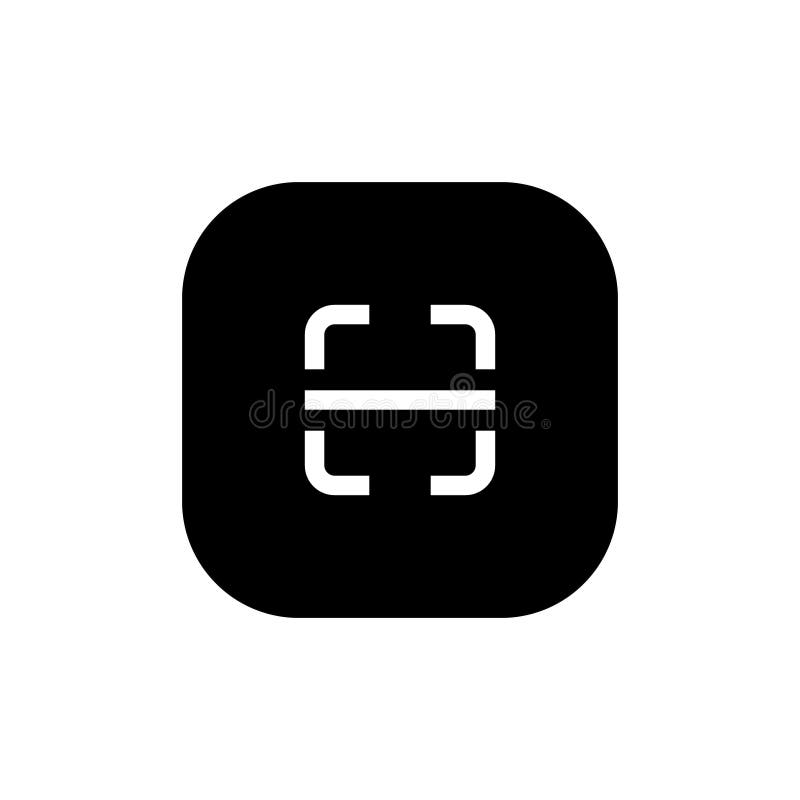 QR Code Icon Vector in Square Style Stock Vector - Illustration of ...