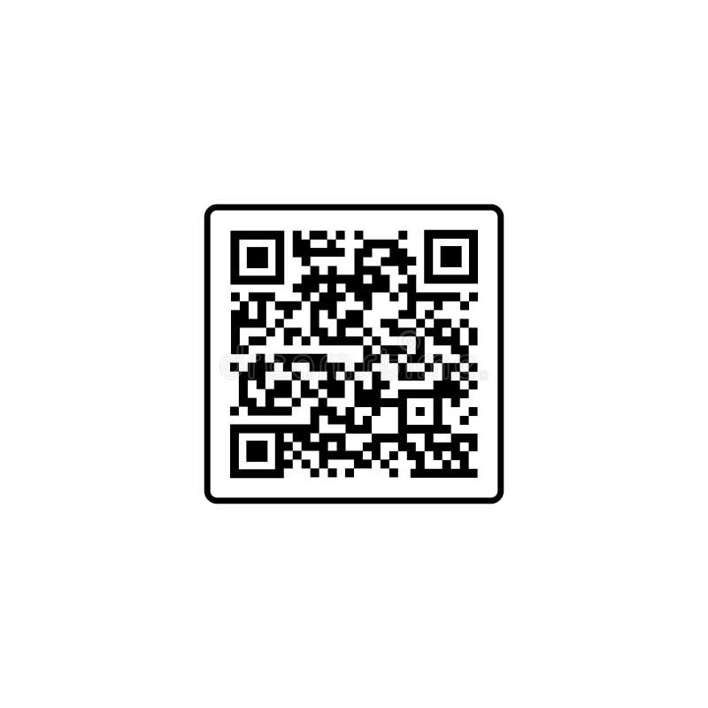 QR Code, Scanner Icon for Web or Appstore Design Black Symbol Isolated ...