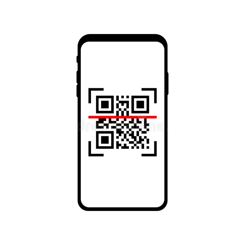QR Code Scanner. Phone Scanning Qr Code. Qr Code Payment Concept ...