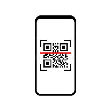 Outline Smart Phone Scanning Qr Code Stock Illustrations – 206 Outline ...