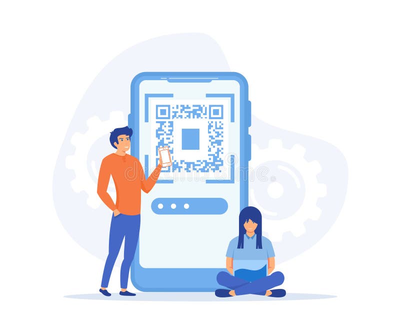Qr Code Scanning Concept People Use Smartphone And Scan Qr Code For Payment And Everything