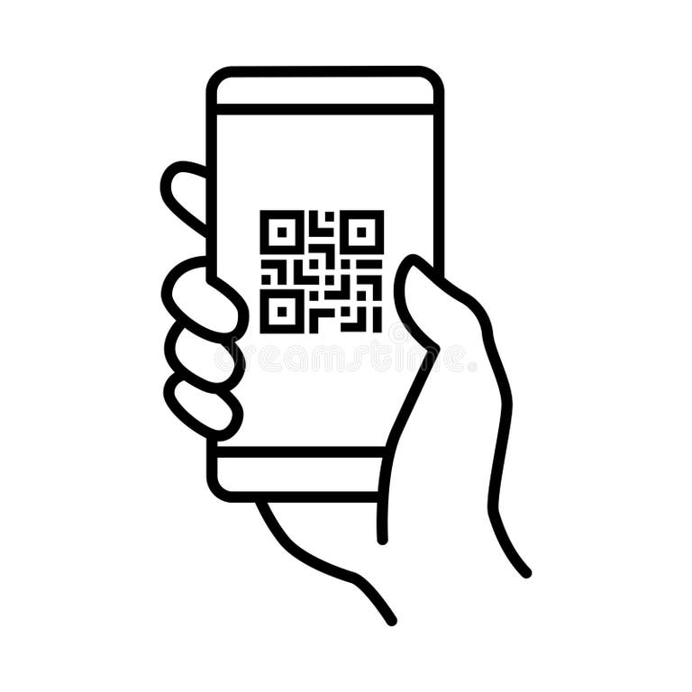 QR Code Scanning Icon Vector Basic RGB Stock Vector - Illustration of ...