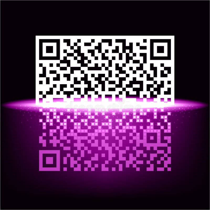 QR Code Illustration on a White Background for Your Business Project ...