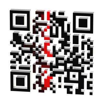 QR Code Scanning Process Isolated Stock Illustration - Illustration of ...