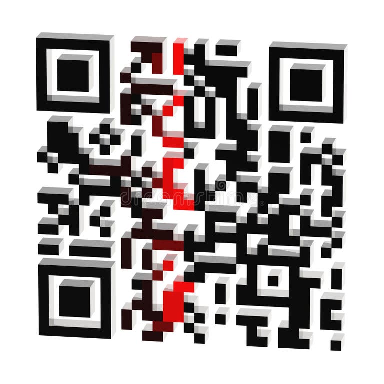 QR Code Scanning Process Isolated Stock Illustration - Illustration of ...