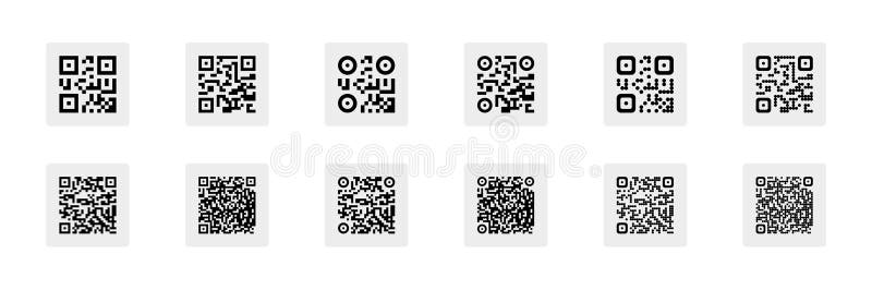 Qr Code Set Template Of Frames For Qr Code With Text Scan Me Stock Vector Illustration Of