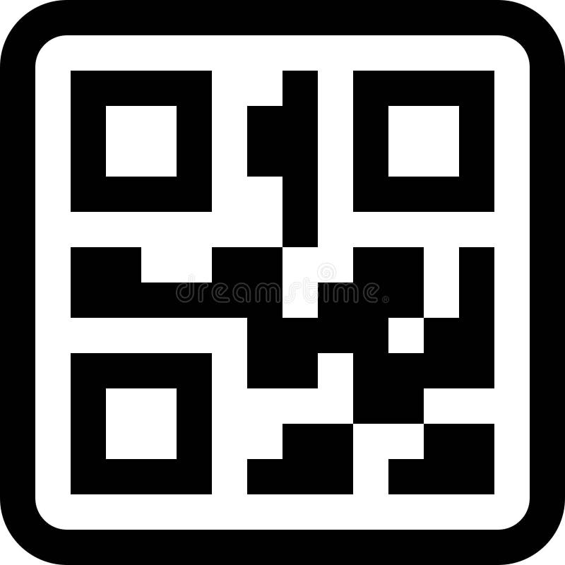 Qr code sign symbol stock photo. Illustration of brand - 230880360