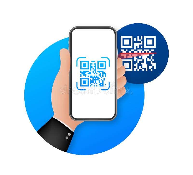QR Code for Smartphone. Inscription Scan Me with Smartphone Icon. Qr ...