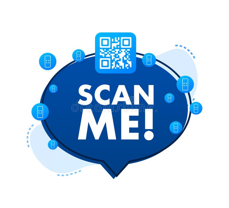 Scan Me Phone Qr Stock Illustrations – 397 Scan Me Phone Qr Stock ...