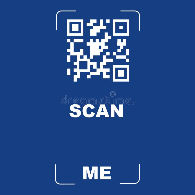 QR Code for Smartphone. Inscription Scan Me with Smartphone Icon. Qr ...