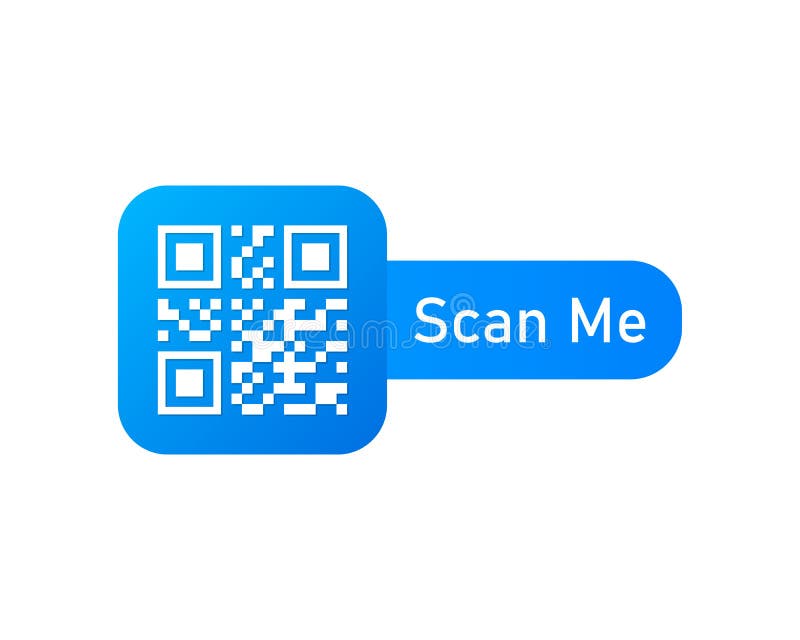 Qr Code For Smartphone Inscription Scan Me With Smartphone Icon Qr Code For Payment Vector