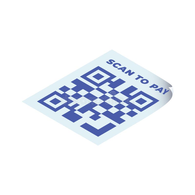 QR Code Scan To Pay Banner. 3d Scanning Barcode on Smartphone Screen ...