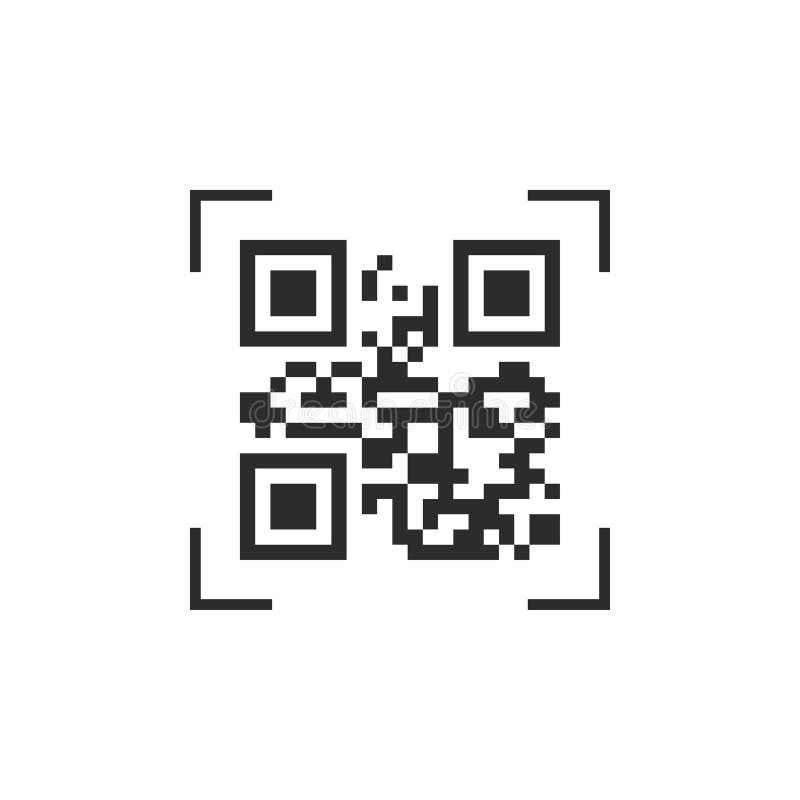 QR-Code-Symbol Vector-Illustration, Flaches Design Stock Abbildung ...
