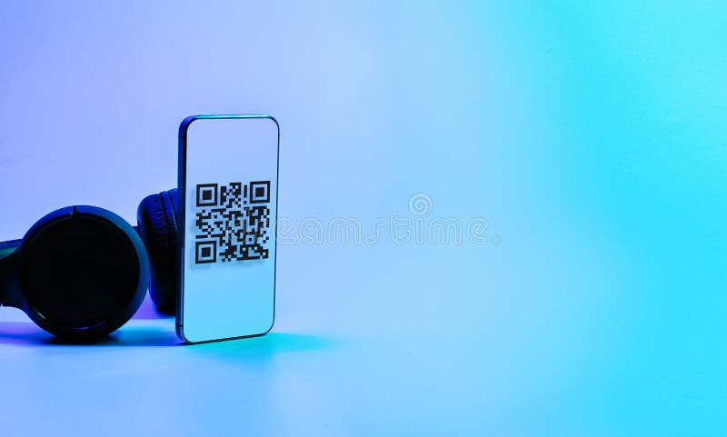 Qr Code Technology Mobile Smartphone Screen For Payment Online Pay Scan Barcode Technology