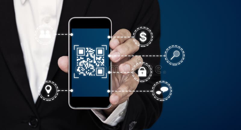 QR Code Technology. Scanning Payment and ID Verification by QR Code on ...