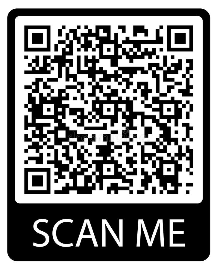 QR Code with Text SCAN ME. Identity Concept in Phone Stock Vector ...
