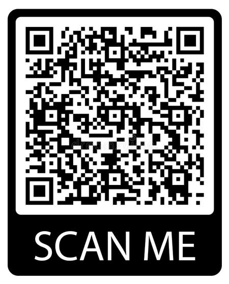 QR Code with Text SCAN ME. Identity Concept in Phone Stock Vector ...