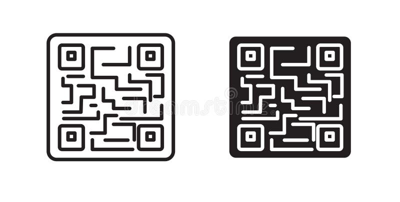 QR code vecor icon set stock vector. Illustration of payment - 340708839